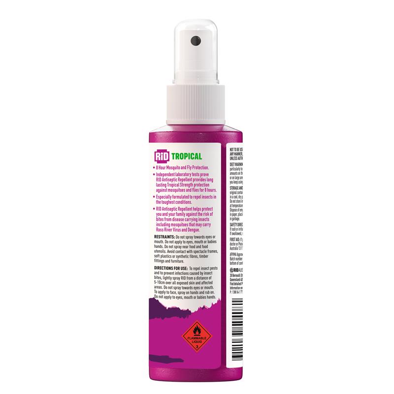 Buy Rid Medicated Insect Repellant Tropical 100ml Spray Online at ...