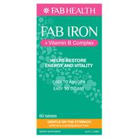 Buy Fab Iron + Vitamin B Complx 60 Tablets Online at Chemist Warehouse®