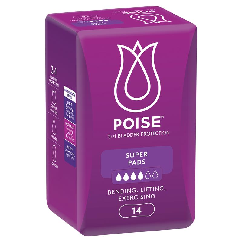Buy Poise Pads Super 14 Pack Online at Chemist Warehouse®