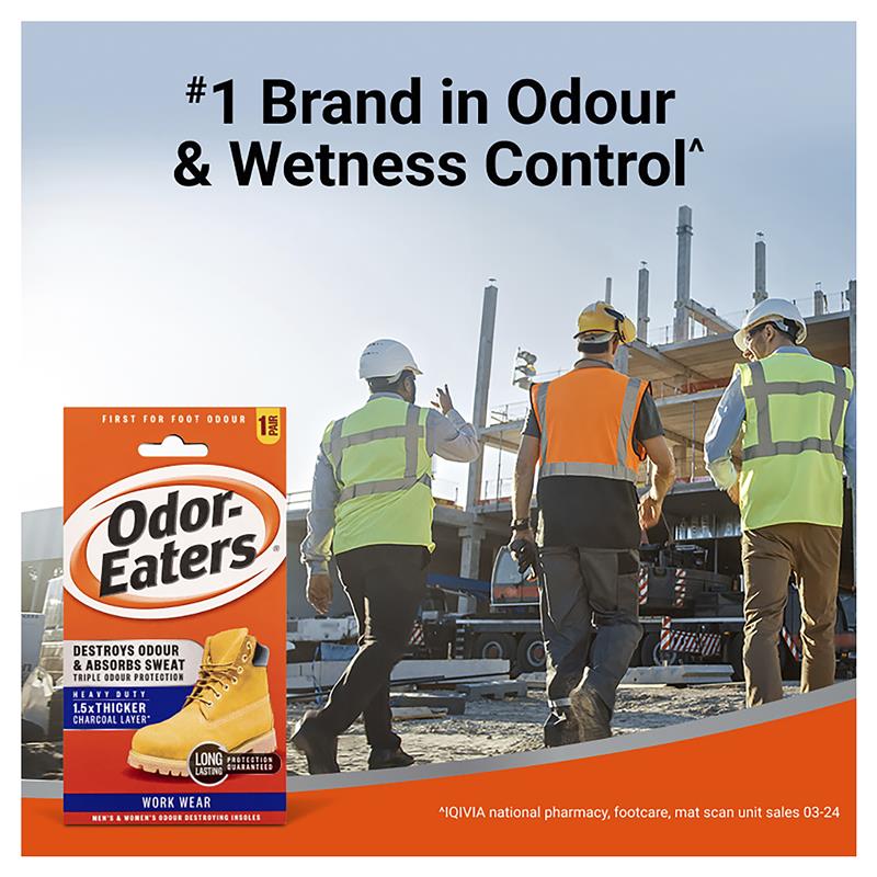 Buy Odor-Eaters Work Wear 1 Pair Online at Chemist Warehouse®