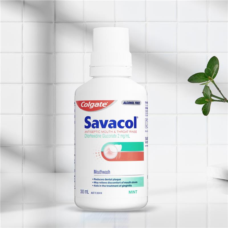 Buy Savacol Mouth Rinse Alcohol Free 300ml Online at Chemist Warehouse®