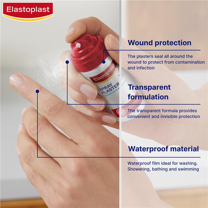 Buy Elastoplast Spray Plaster Waterproof 40ml Online at Chemist Warehouse®