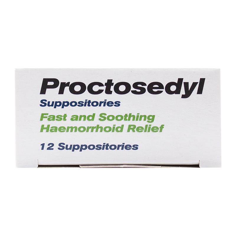 Buy Proctosedyl 12 Suppositories Online at Chemist Warehouse®