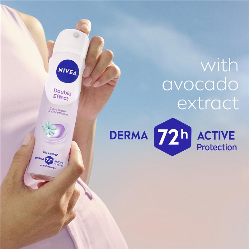 Buy Nivea Women Deodorant Aerosol Double Effect 250ml Online at Chemist ...