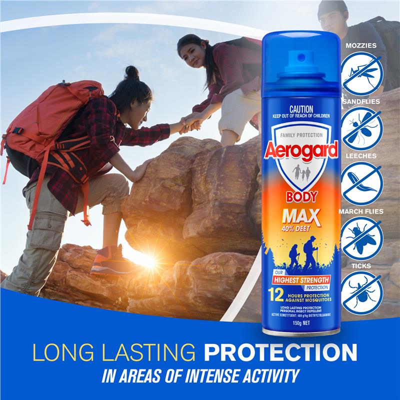 Buy Aerogard Heavy Duty 40% Deet 150g Aerosol Online at Chemist Warehouse®