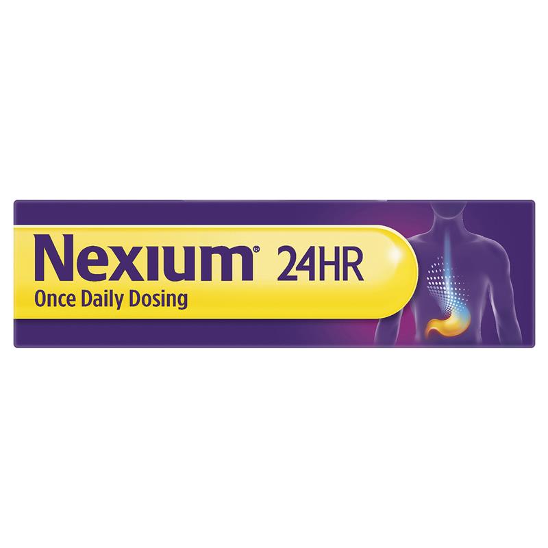 Buy Nexium 24H Heartburn & Acid Reflux 20mg 7 Tablets Online at Chemist ...