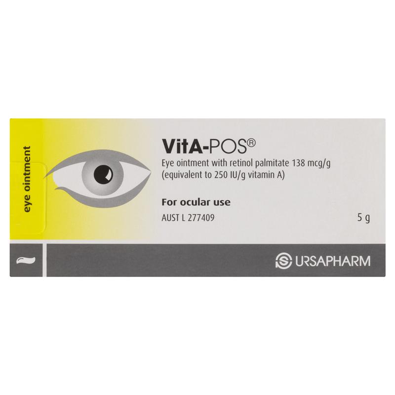 Buy VitA-POS Eye Ointment 5g Online at Chemist Warehouse®