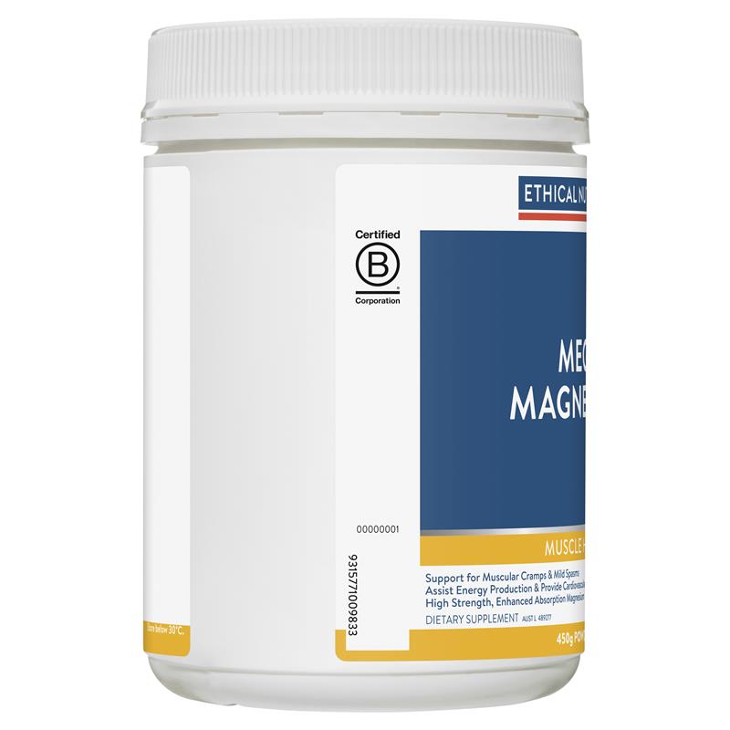 Buy Ethical Nutrients Mega Magnesium Powder Raspberry 450g Online at ...
