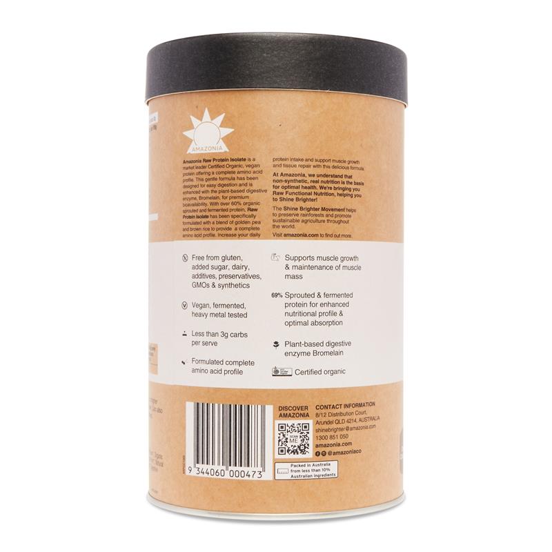 Buy Amazonia RAW Protein Isolate Choc Coconut 1kg Online at Chemist ...