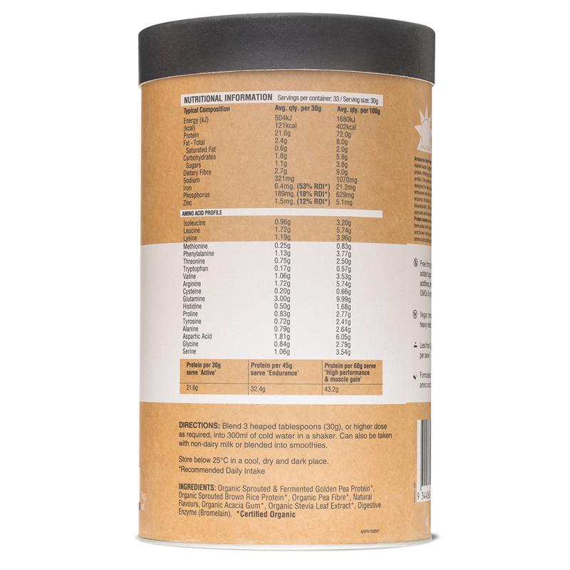 Buy Amazonia RAW Protein Isolate Vanilla 1kg Online at Chemist Warehouse®