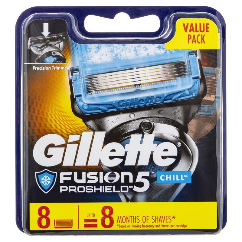 Buy Gillette Fusion ProShield Chill Cartridges 8 Pack Online at Chemist ...