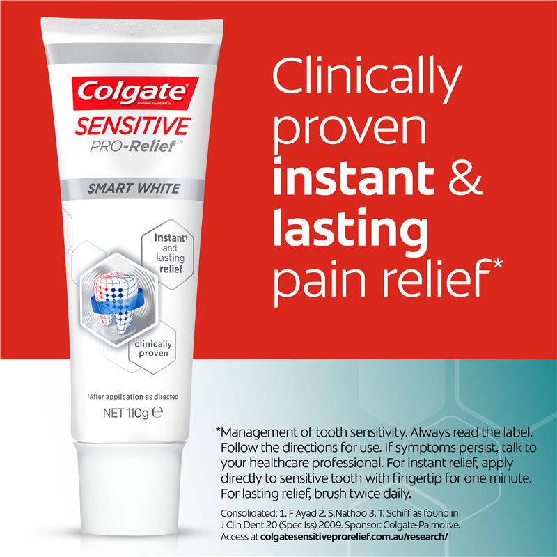 Buy Colgate Sensitive Pro-Relief Smart White Sensitive Teeth Pain ...