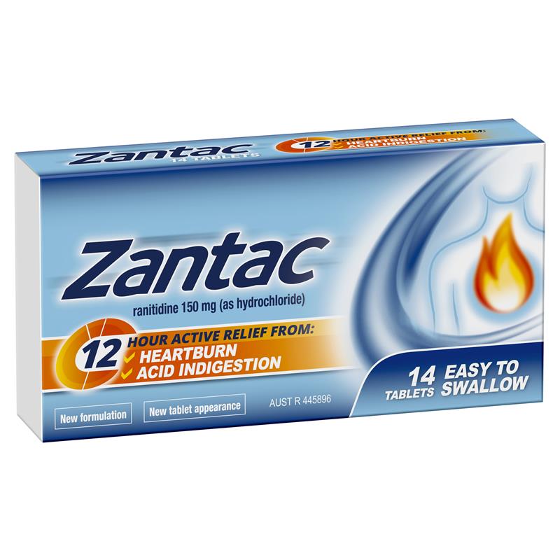 Buy Zantac 12 Hour 150mg 14 Tablets Online at Chemist Warehouse®