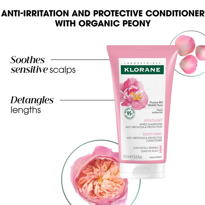 Buy Klorane Soothing Conditioner Organic Peony 150ml Online at Chemist ...