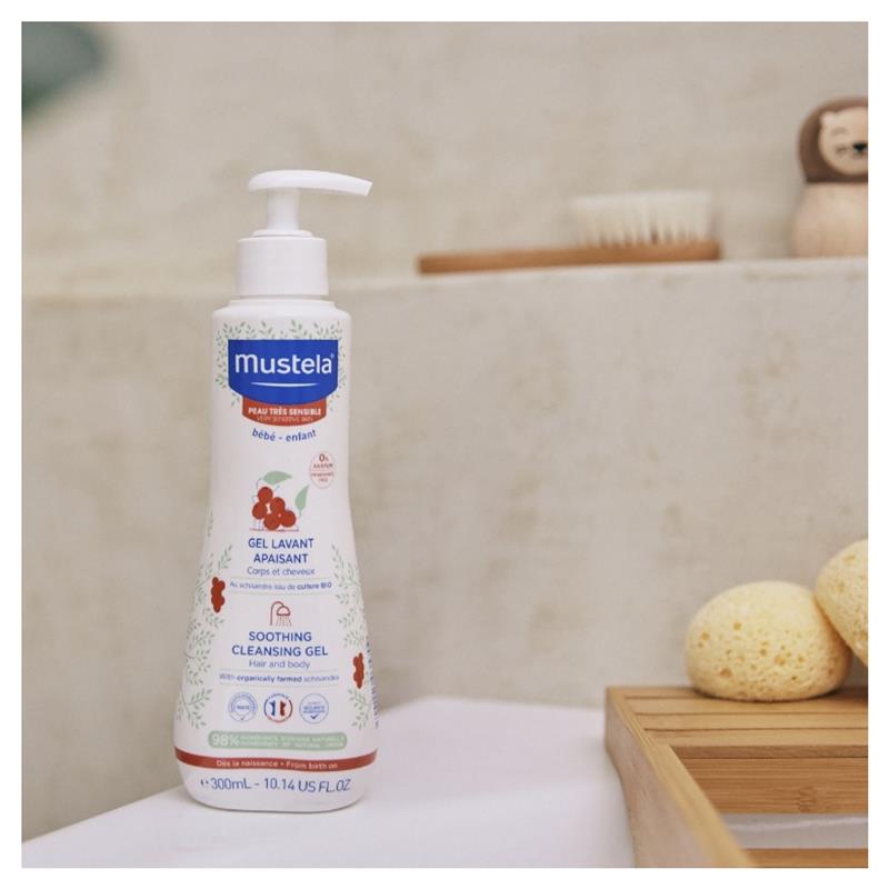 Buy Mustela Soothing Cleansing Gel Fragrance Free 300ml Online at ...