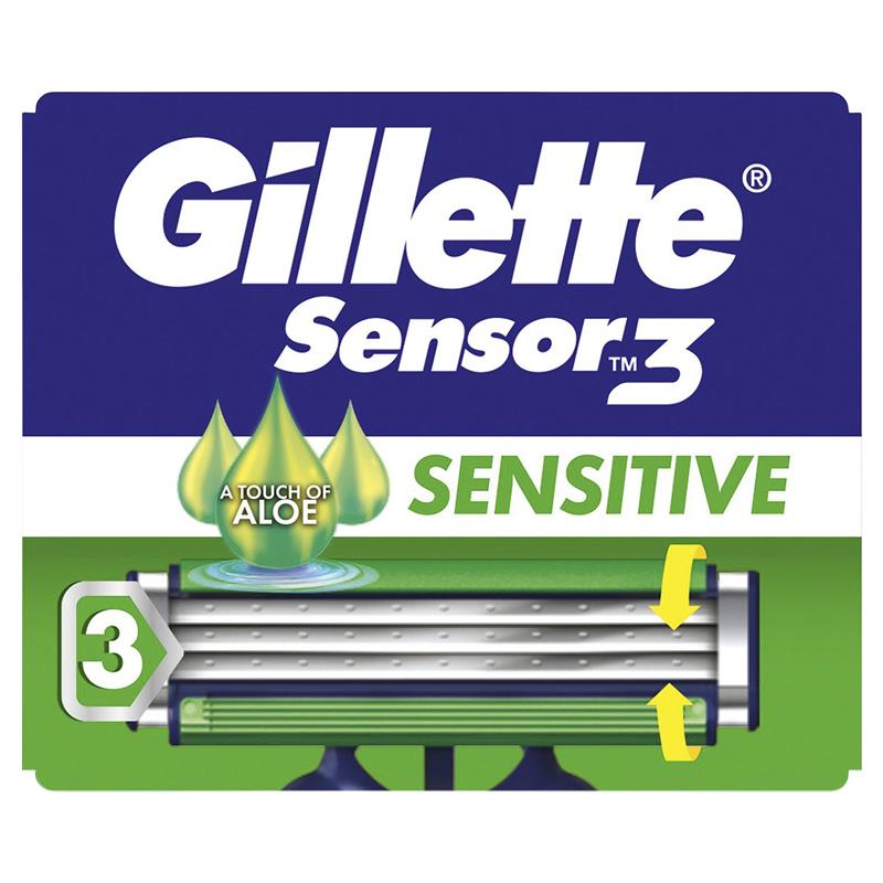 Buy Gillette Sensor 3 Sensitive Disposables Male 4 Pack Online at Chemist Warehouse®
