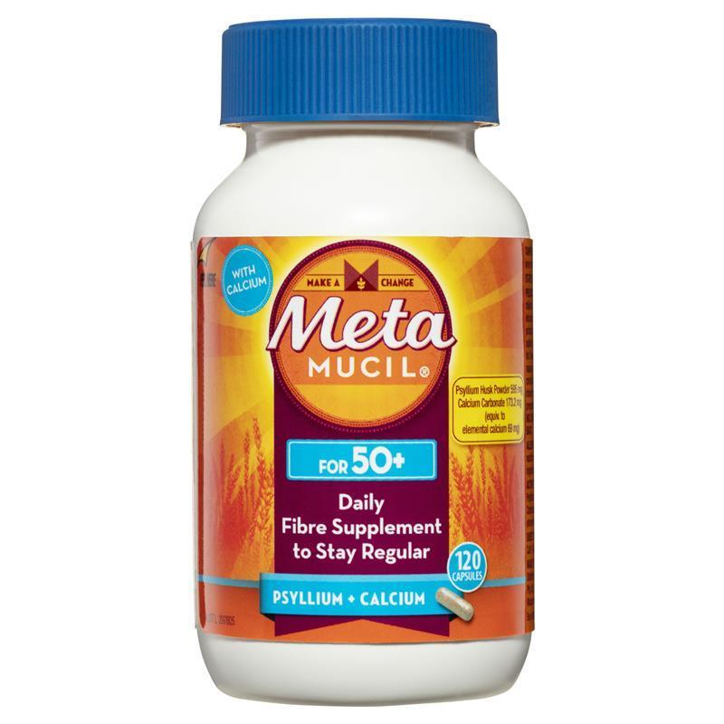 Buy Metamucil + Calcium 50+ 120 Capsules Online at Chemist Warehouse®