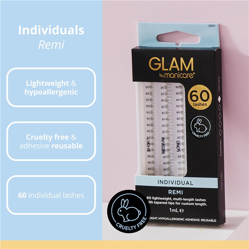 Buy Glam By Manicare Eyelashes Individual Remi 22323 Online at Chemist ...