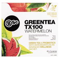 Buy BSc Green Tea TX100 Watermelon 60 x 3g Serve Online at Chemist ...