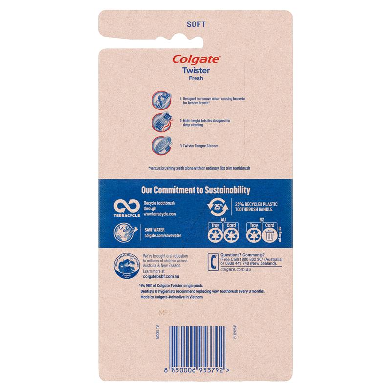 Buy Colgate Toothbrush Twister Soft 5 Pack Online at Chemist Warehouse®