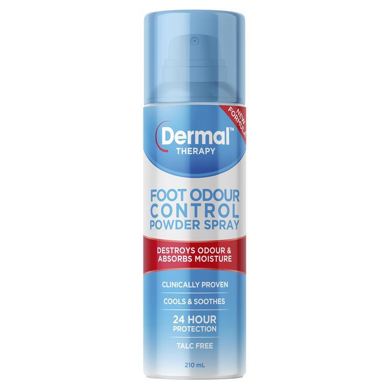 Buy Dermal Therapy Foot Odour Control Powder Spray 210ml Online at ...