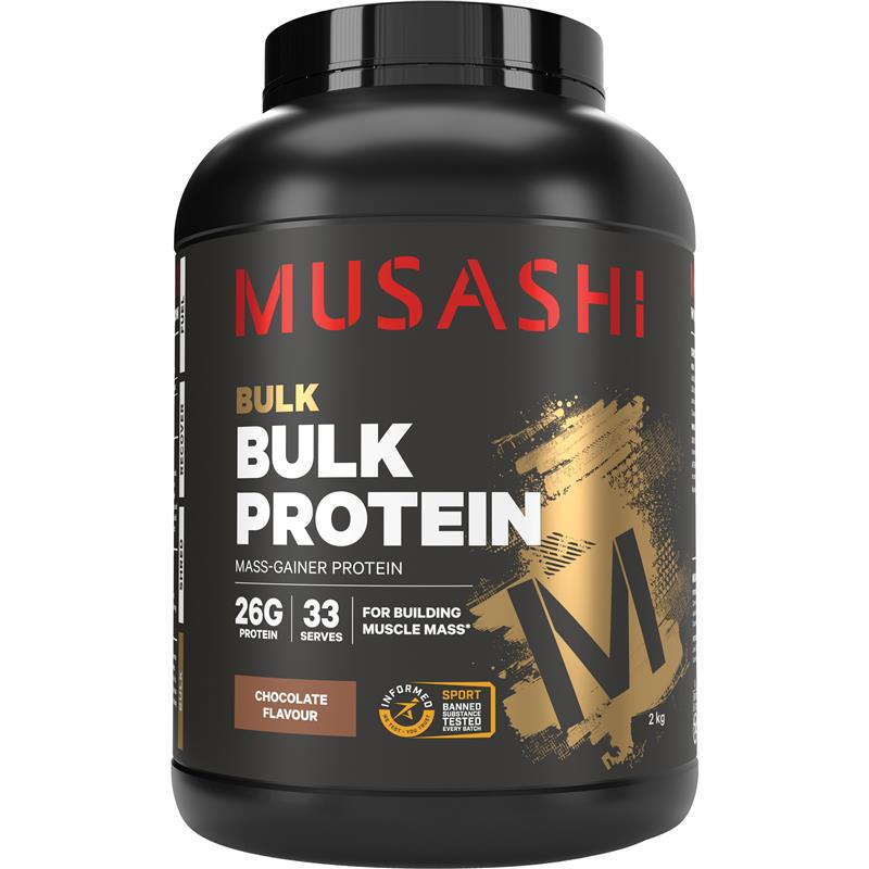 Buy Musashi Bulk Protein Chocolate 2kg Online at Chemist Warehouse®