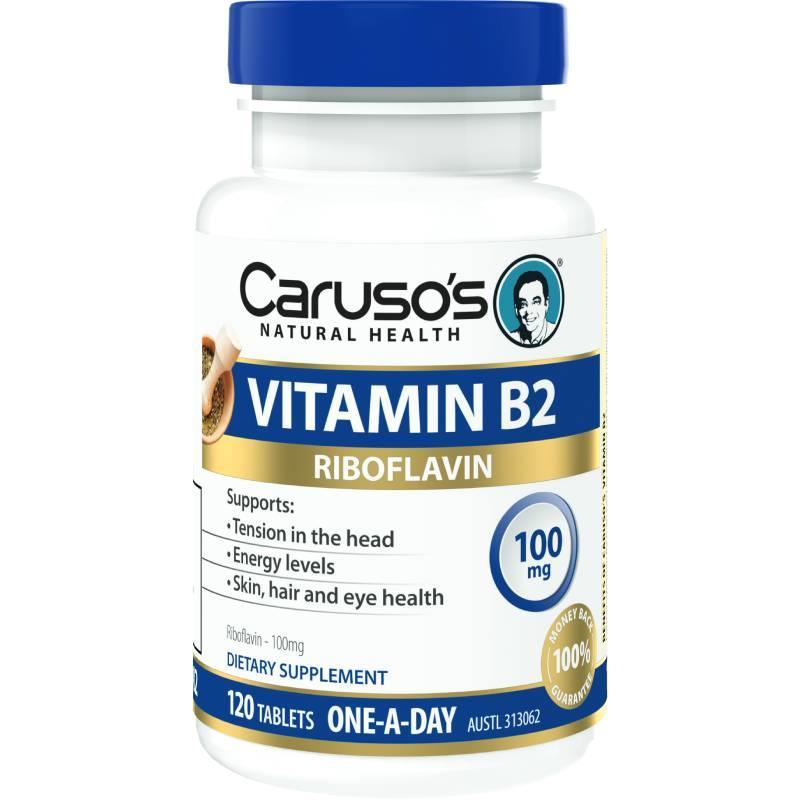 Buy Caruso's Vitamin B2 100mg One-A-Day 120 Tablets Online at Chemist ...