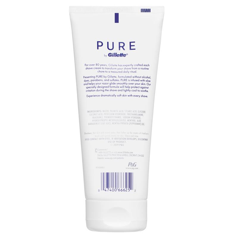 Buy Gillette Pure Soothing Shave Cream 170g Online at Chemist Warehouse®