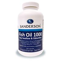 Buy Sanderson Fish Oil 1,000mg 180mg EPA/240mg DHA 220 Capsules Online ...
