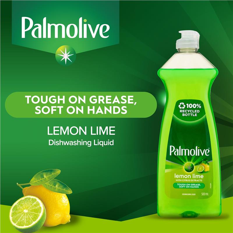 Buy Palmolive Dishwash Liquid Lemon & Lime 500ml Online at Chemist ...