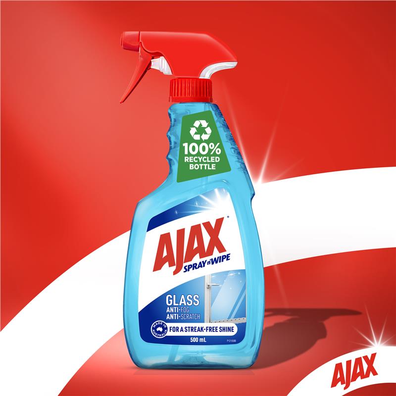Buy Ajax Spray n' Wipe Glass Cleaner Trigger 500ml Online at Chemist ...