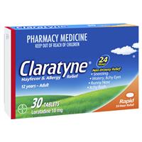 Buy Claratyne 10mg 30 Tablets Online at Chemist Warehouse®
