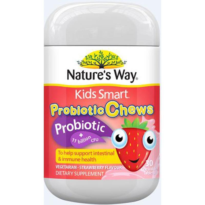 Buy Nature's Way Kids Smart Probiotic 30 Chewable Tablets Online at ...