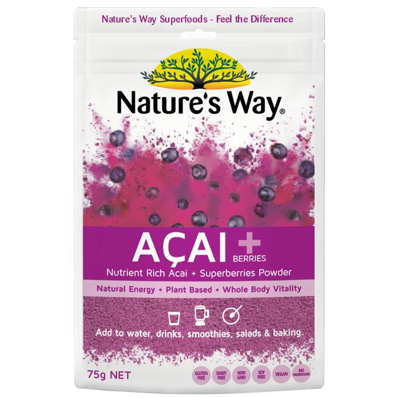Buy Nature's Way Super Foods Acai Powder 75g Online at Chemist Warehouse®
