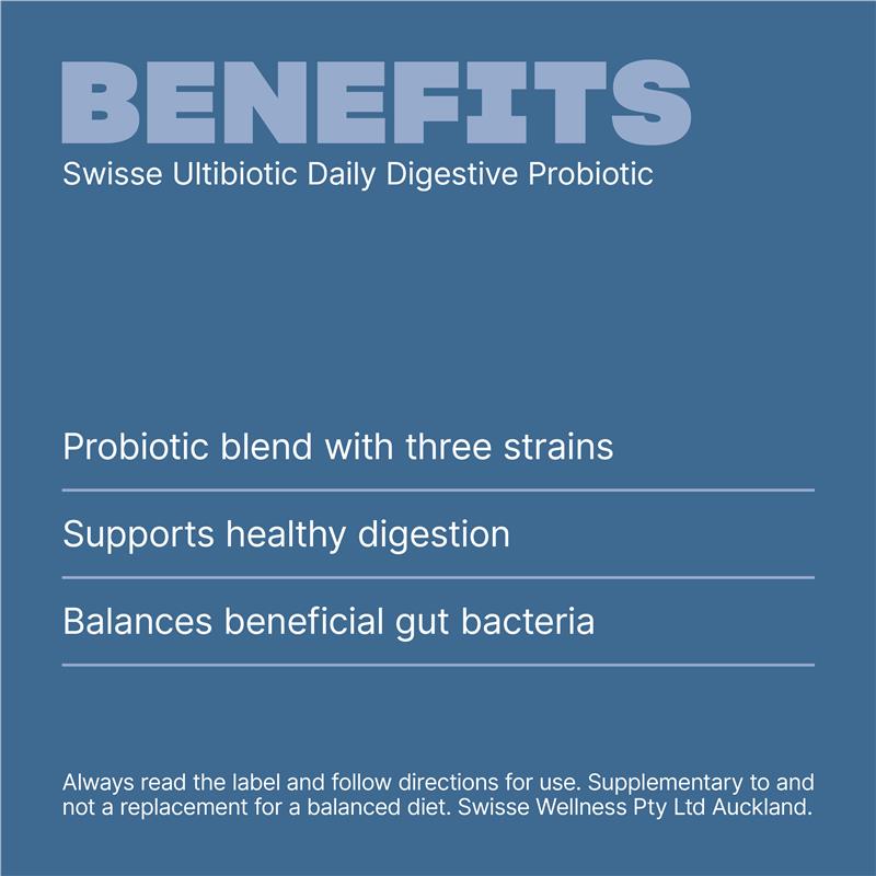 Buy Swisse Ultibiotic Daily Digestive Probiotic 30 Capsules Online at ...