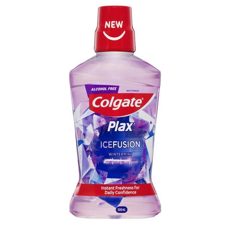 Buy Colgate Mouthwash Ice Fusion Winter Mint 500ml Online at Chemist ...