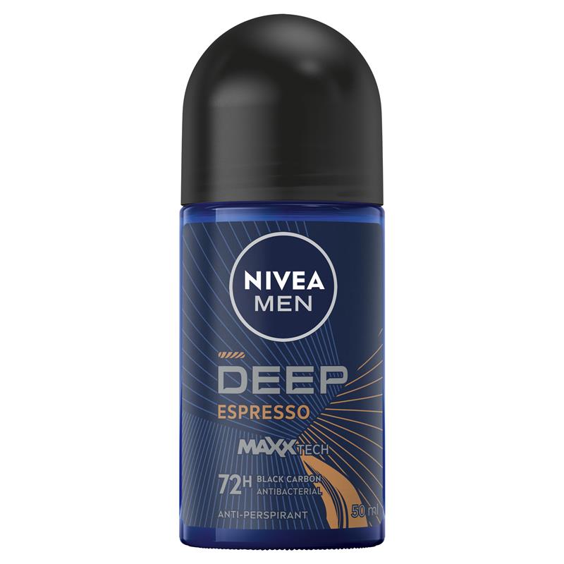 Buy Nivea Men Deodorant Roll On Deep Espresso 50ml Online at Chemist ...