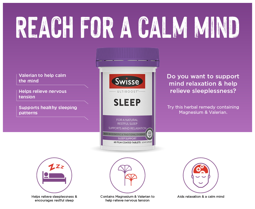 Buy Swisse Ultiboost Sleep 60 Tablets Online at Chemist Warehouse®